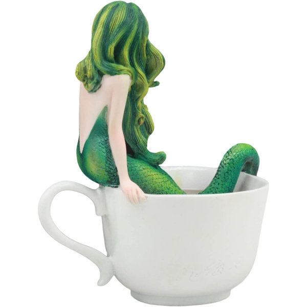 Trinx Ebros Amy Brown Tea Cup Atlantis Princess Green Emerald Mermaid ...