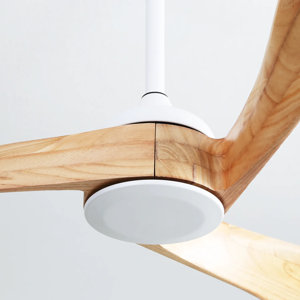 Orren Ellis Kemp 52'' 3-Solid Wood Blade Modern Propeller Ceiling Fan ...