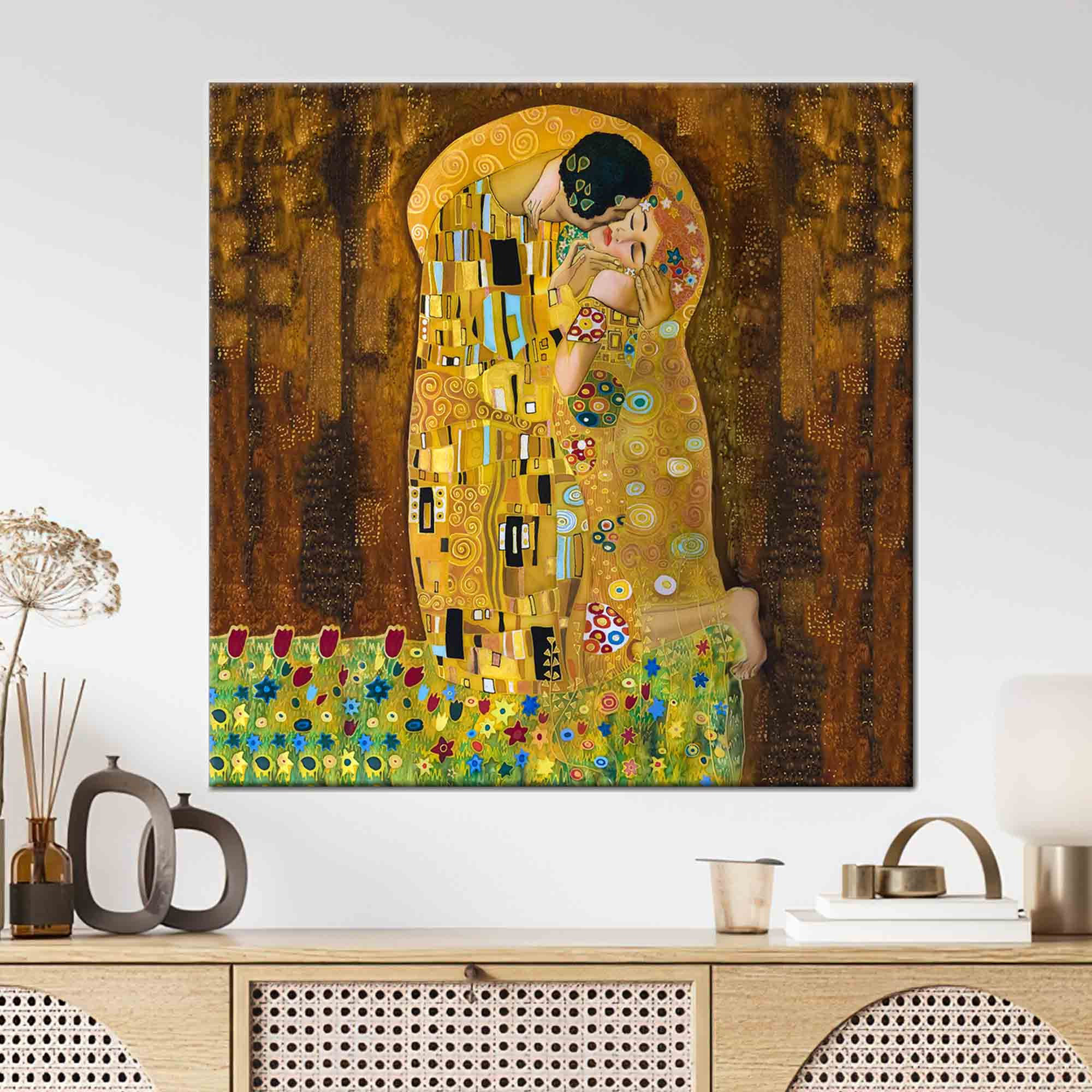 Vault W Artwork Romantic Gustav Klimt Kiss Reproduction Wall Art ...