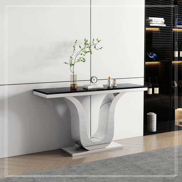NTYUNRR 50'' Marble Top Console Table | Wayfair