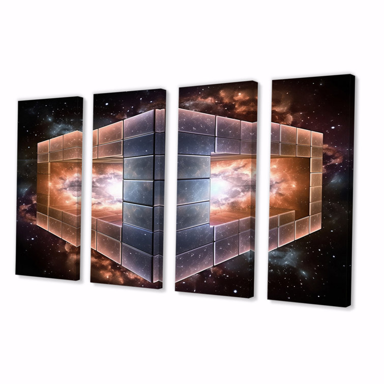 Wrought Studio Block Universe Theory Space Galaxy I - Space Canvas Art ...