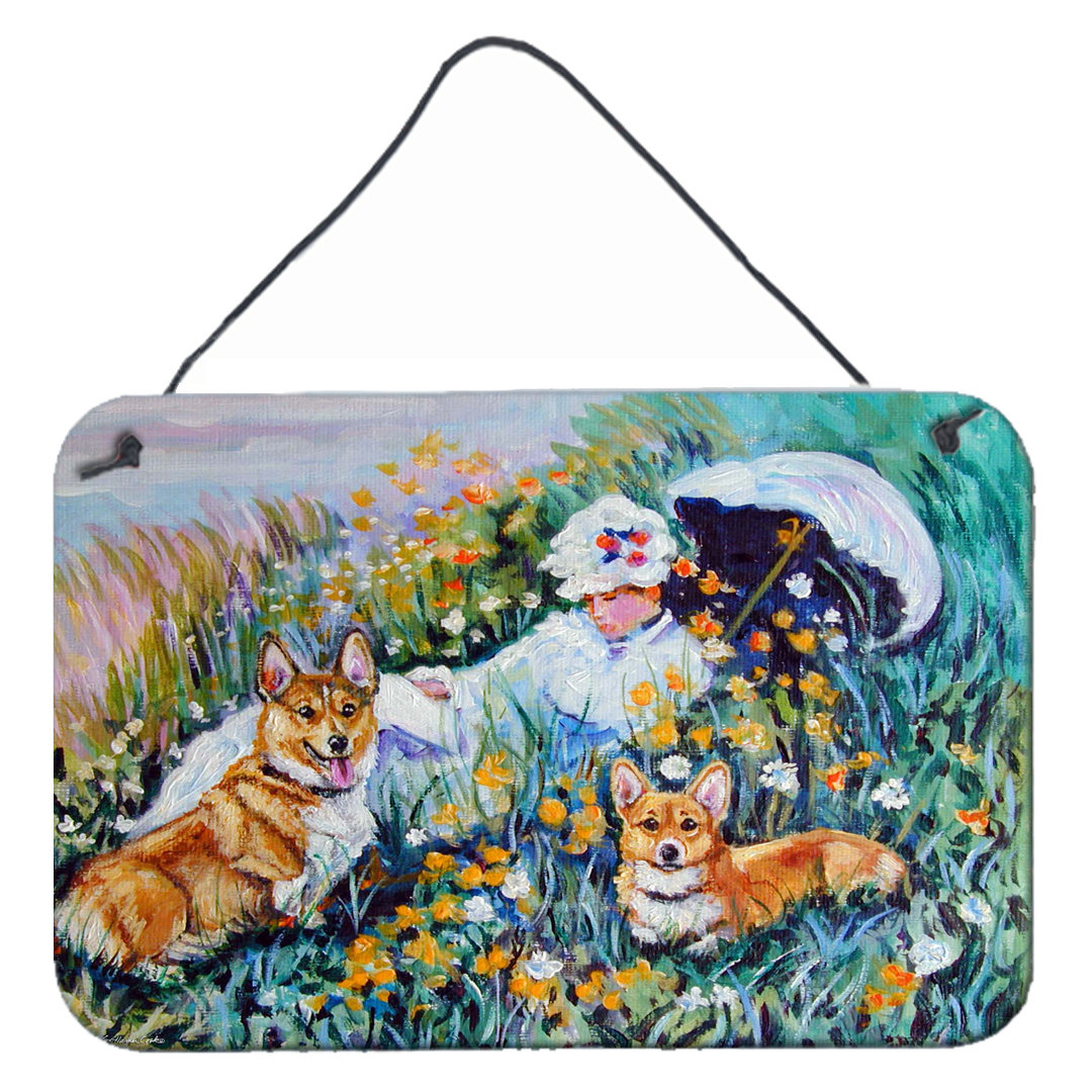 Caroline's Treasures Corgi Classics by Lyn Cook Painting Print Plaque ...