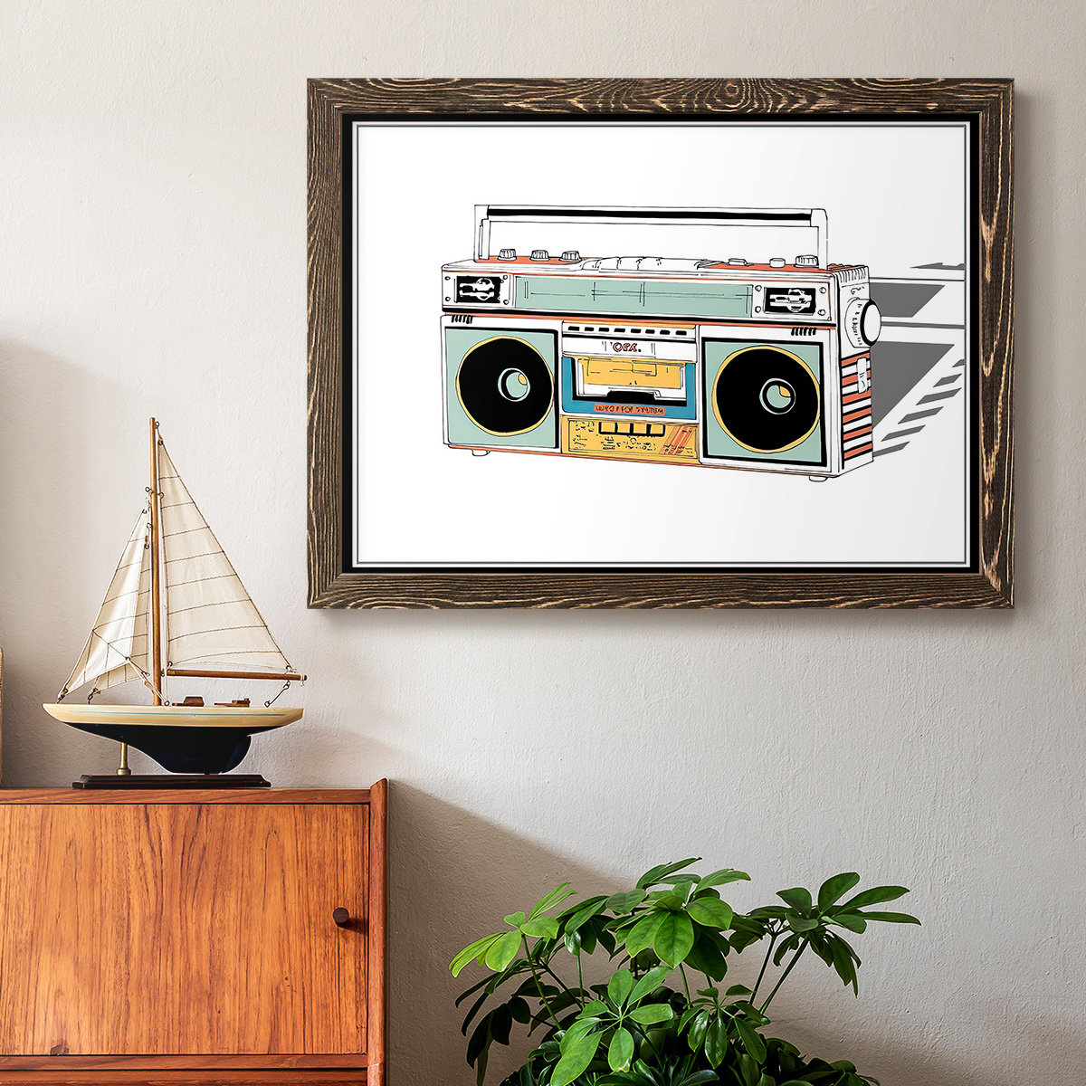 Winston Porter Jamming II-2778446 Framed On Canvas Print | Wayfair