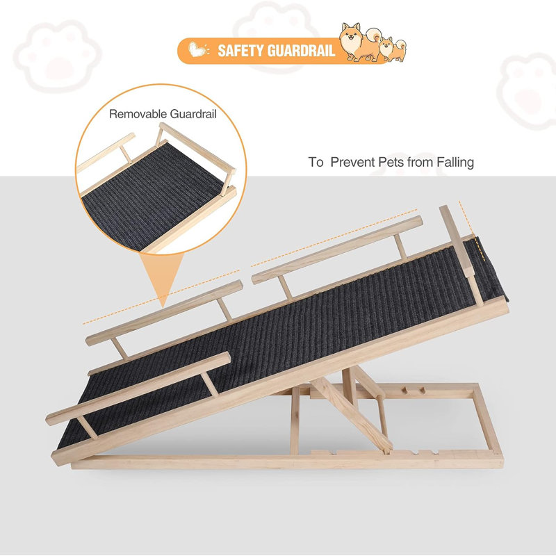 Tucker Murphy Pet™ Adjustable Pet Ramp Indoor Dog Ramps with Non Slip ...