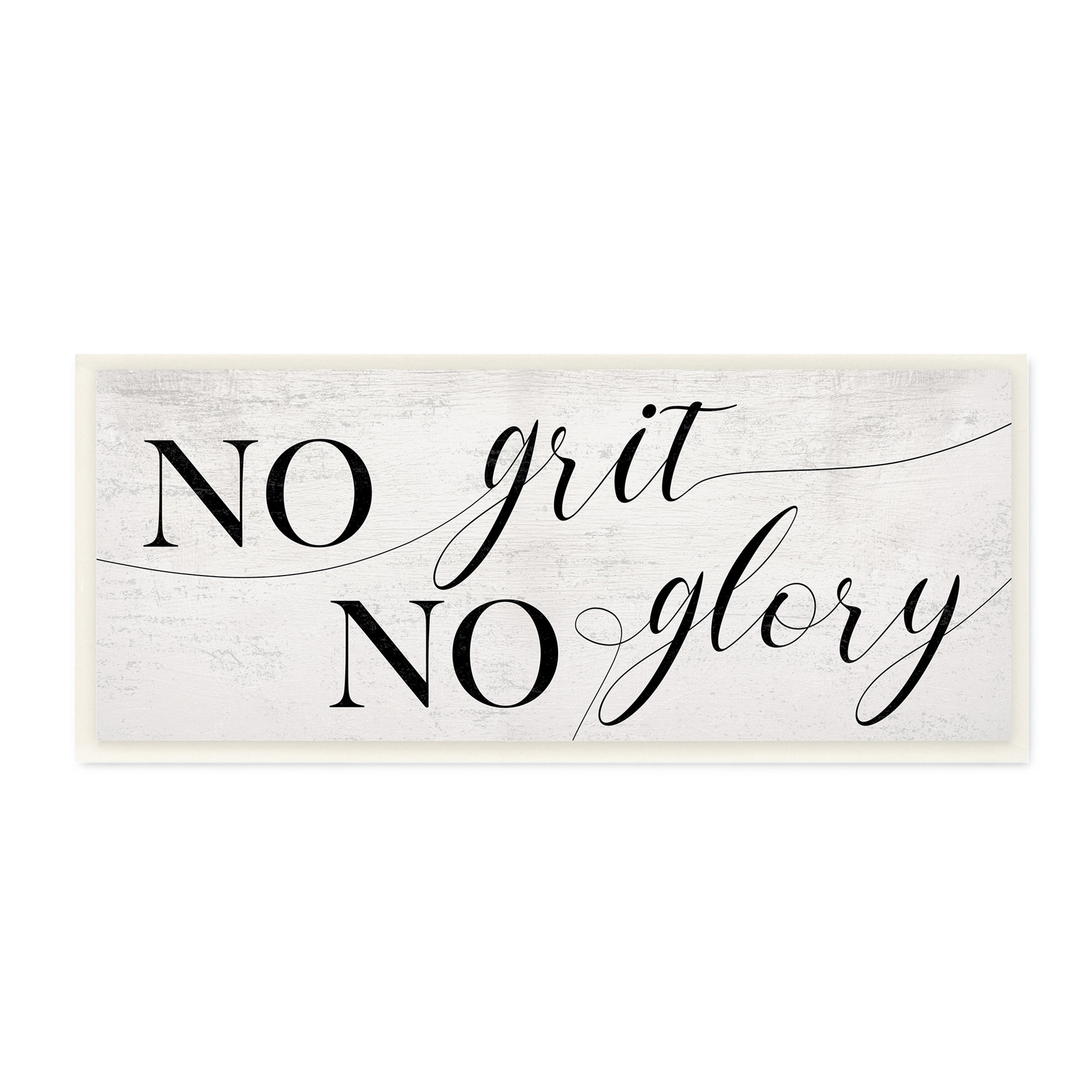 Trinx No Grit No Glory Phrase Charming Cursive Script - Wayfair Canada