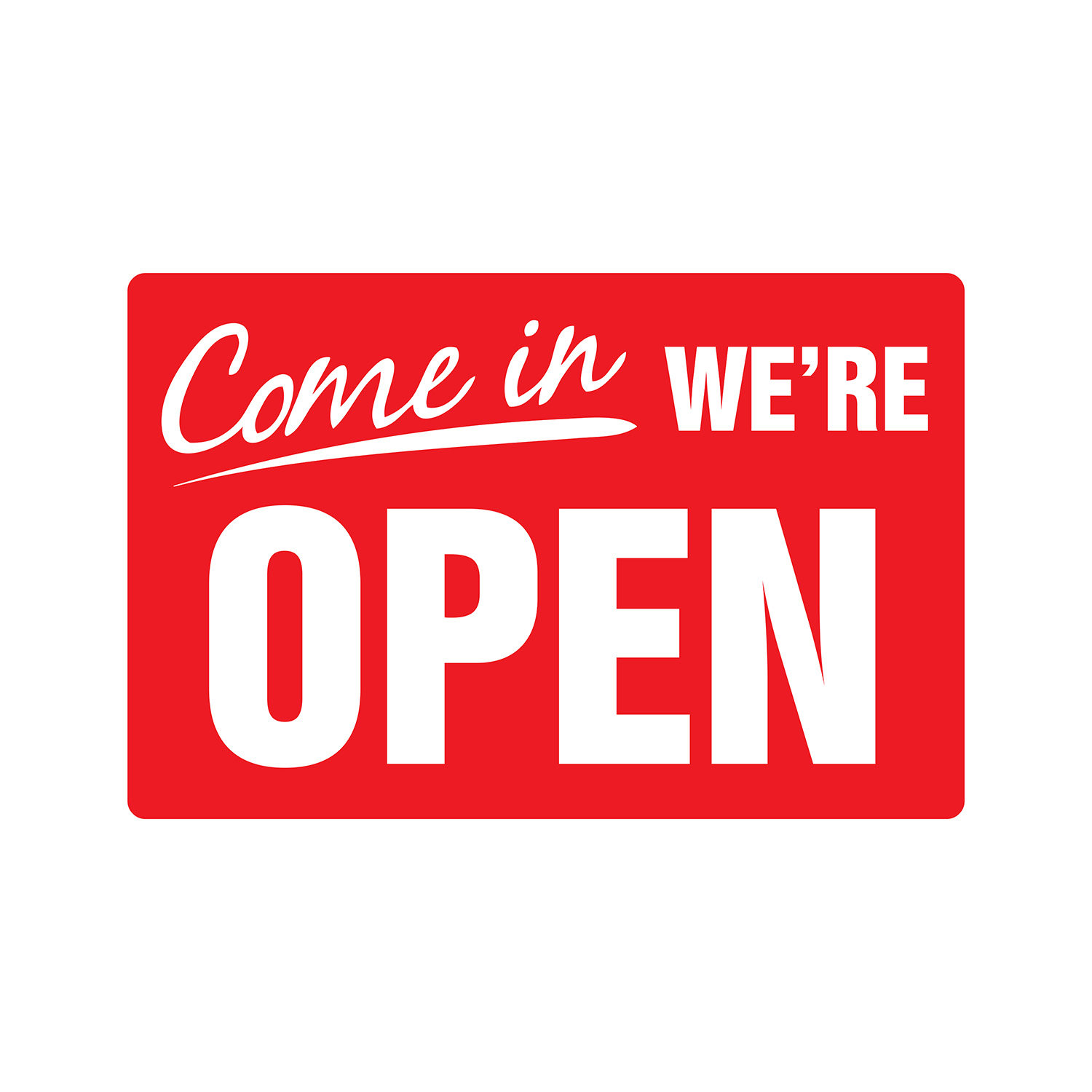 SignMission Come in We're Open Business Sign Store | Wayfair