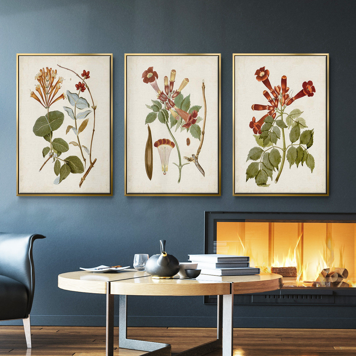 Wildon Home® Column & Cornice Blueprint I - 3 Piece Floater Frame Set ...