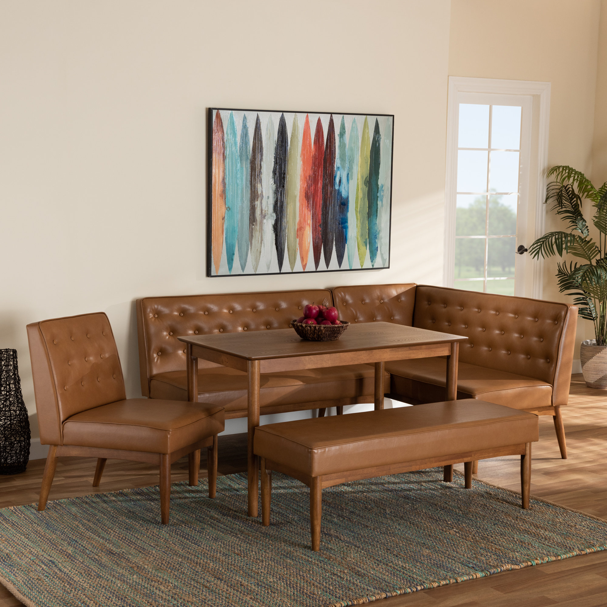 Wade Logan® Cherianne 7 - Person Breakfast Nook Dining Set & Reviews ...