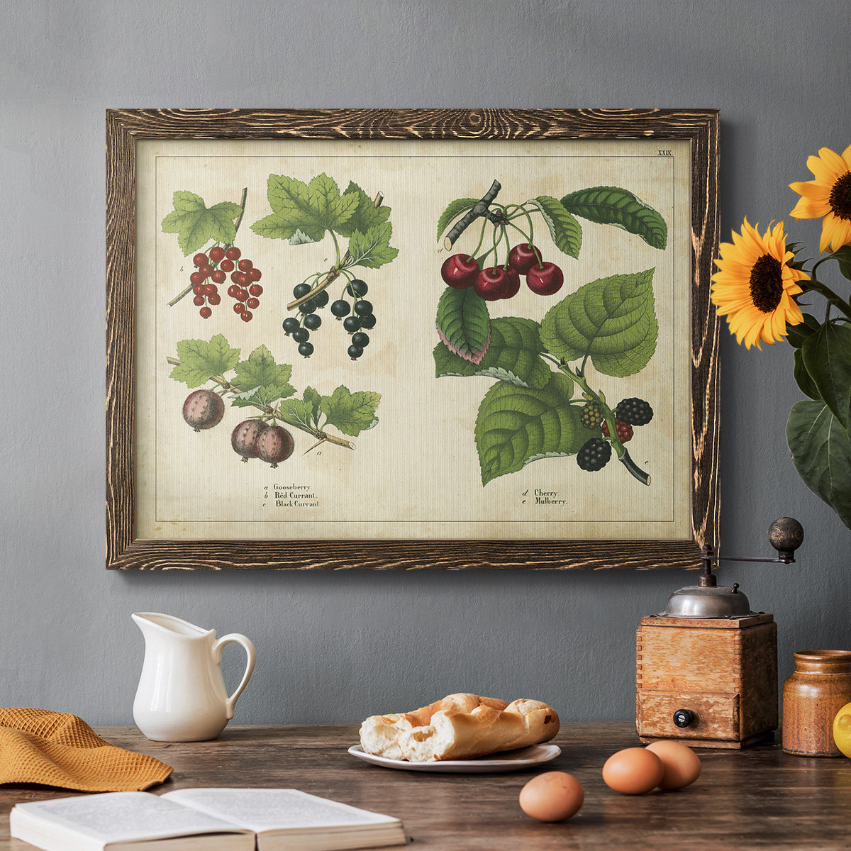 August Grove® Kitchen Fruits III Framed On Canvas Painting | Wayfair