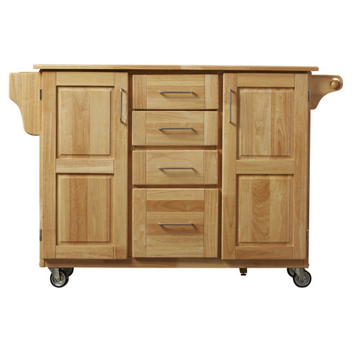 Gracie Oaks Aadham Kitchen Cart & Reviews | Wayfair