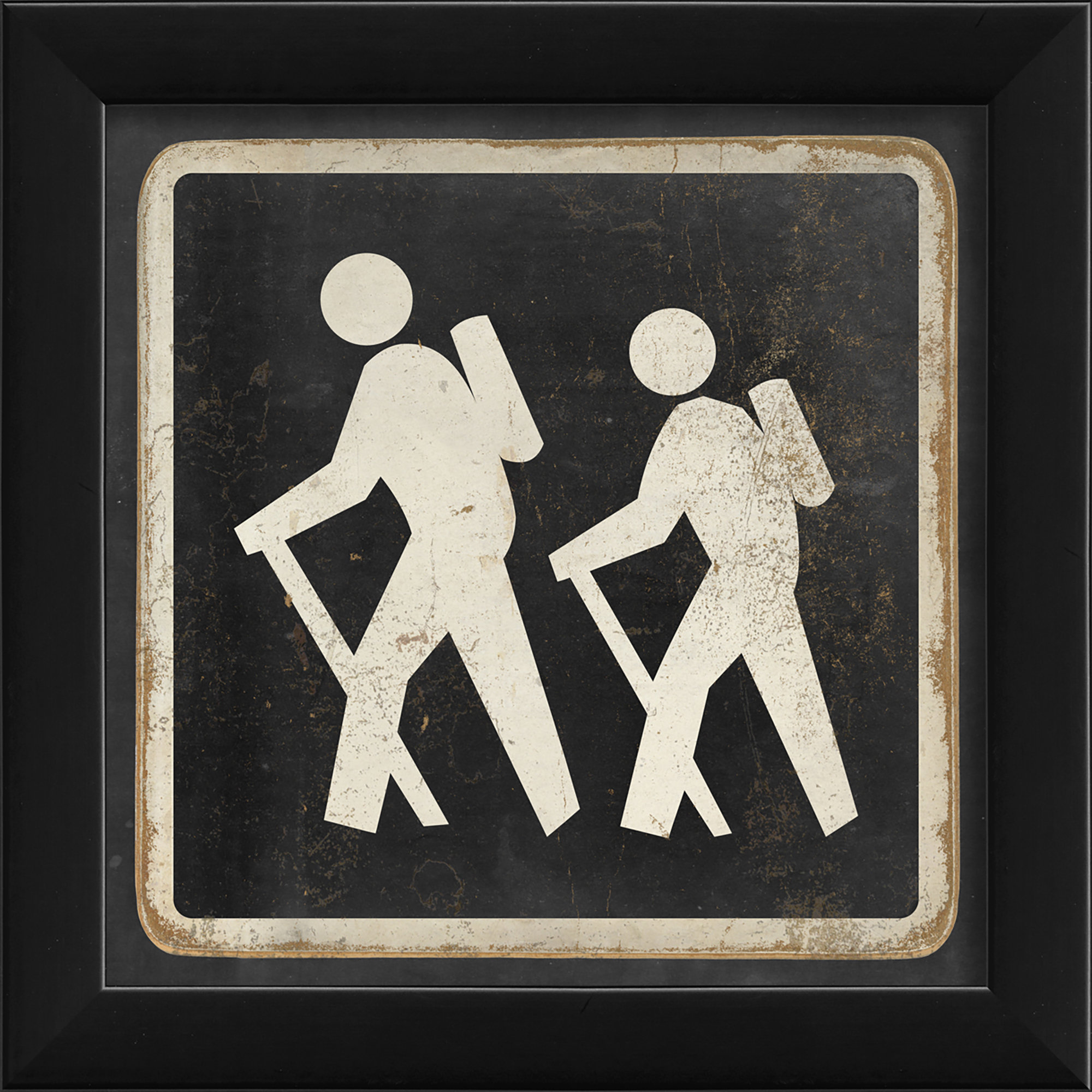 The Artwork Factory Sign Framed Rustic On Paper Print & Reviews | Wayfair