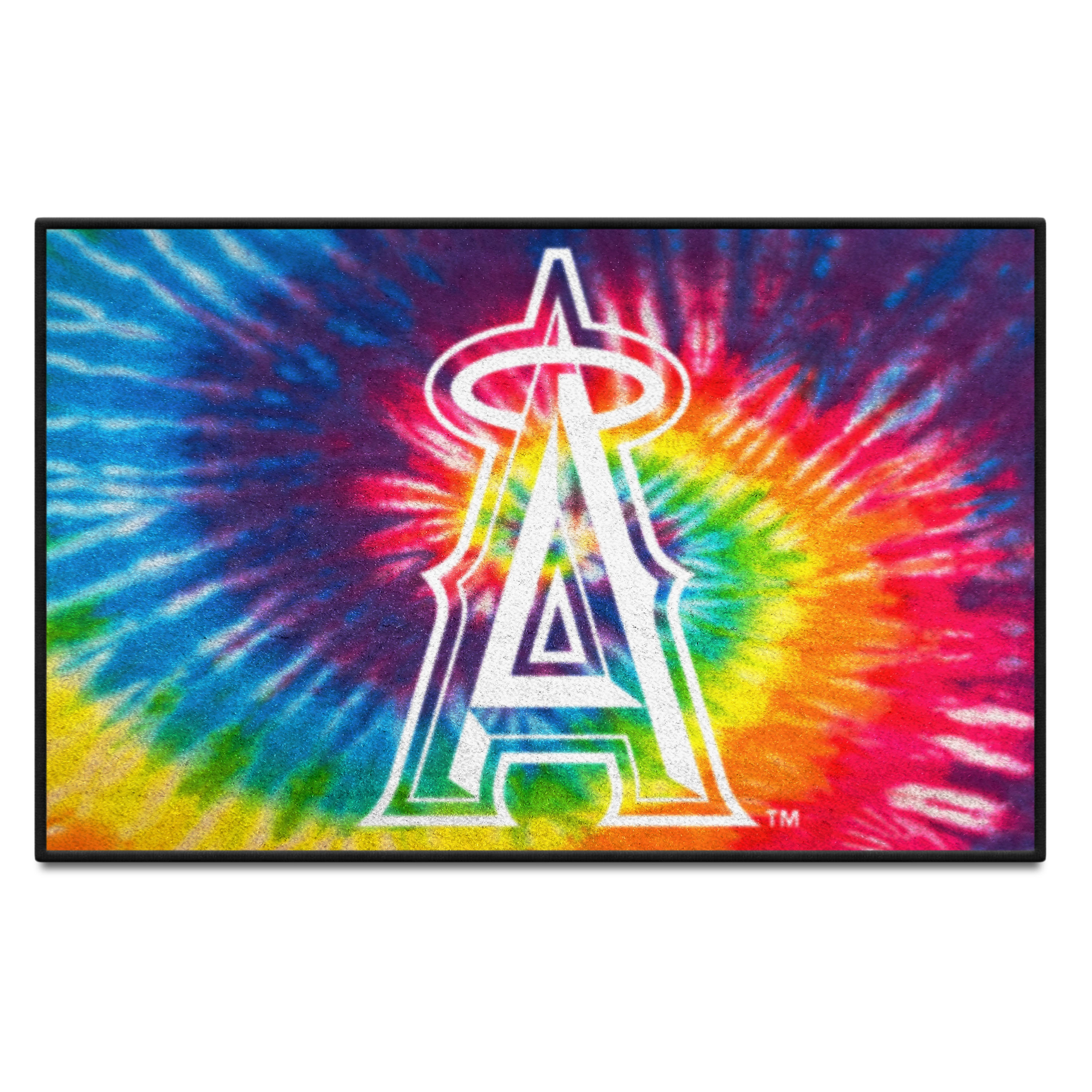 FANMATS Los Angeles Angels_Los Angeles Angels Tie Dye Starter Mat ...