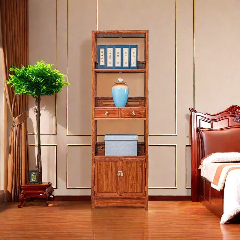 Parttlion Simple new Chinese style solid wood bookcase | Wayfair