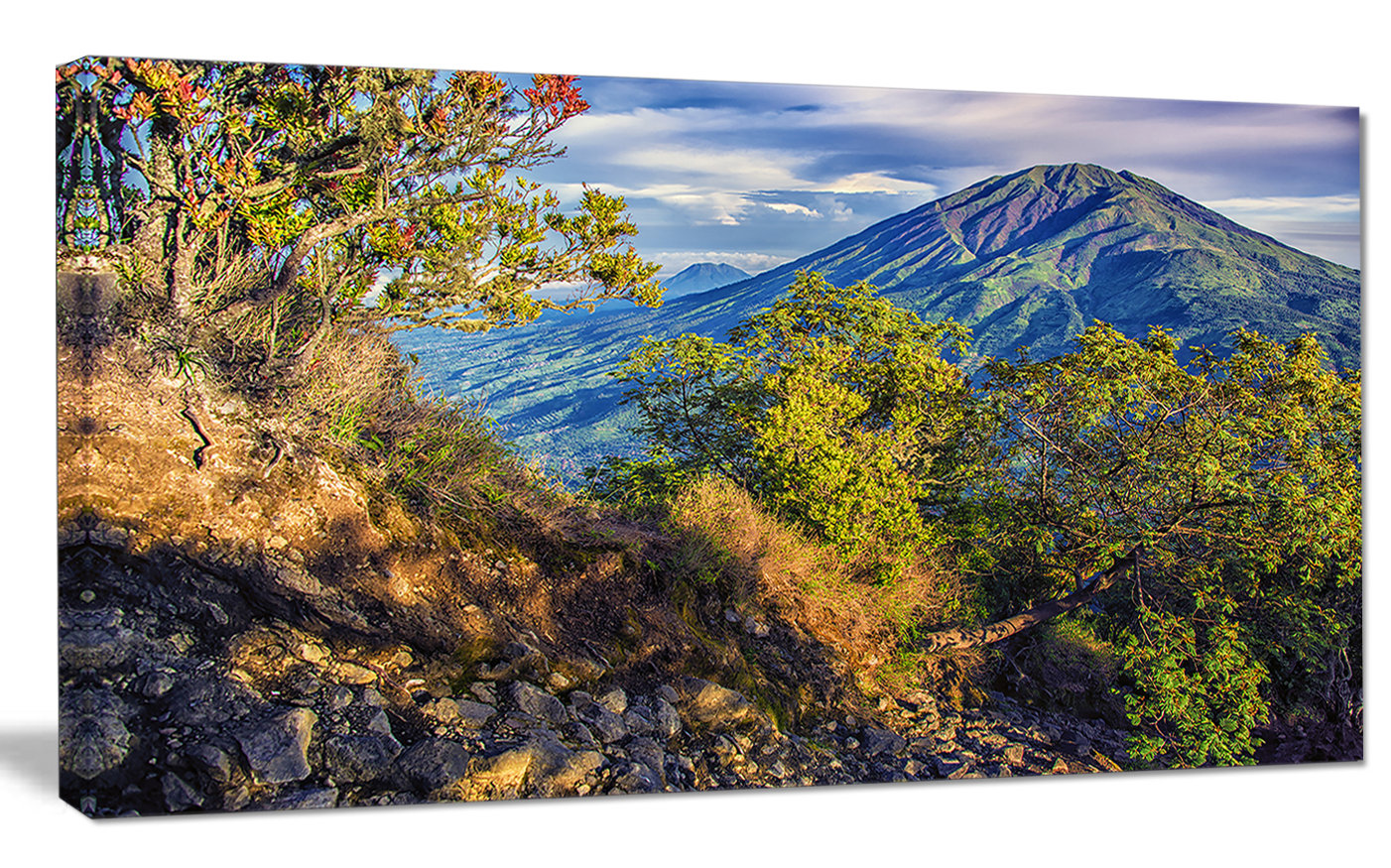 Design Art 'Merbabu Volcano in Java' Photographic Print on Wrapped ...