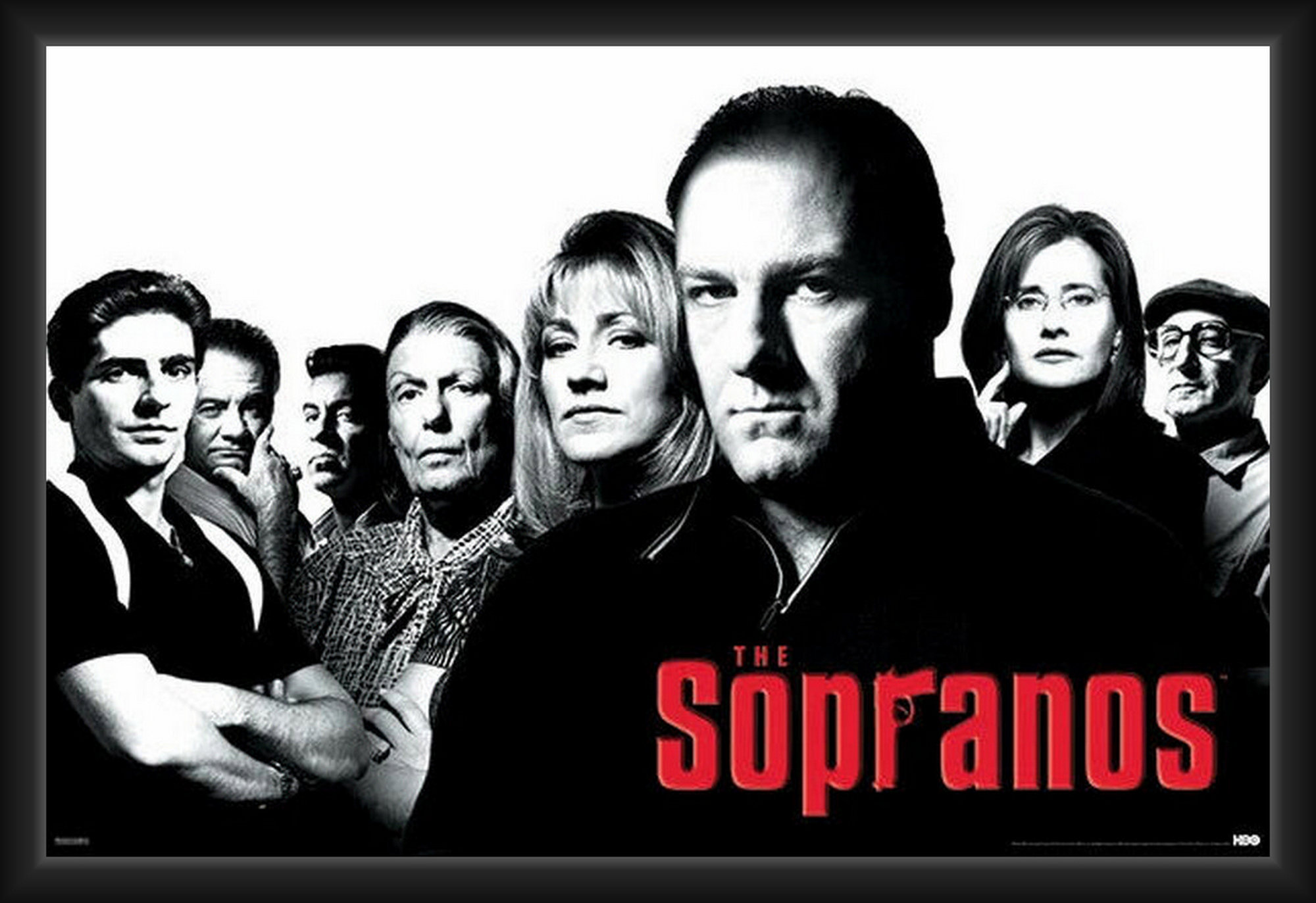 BUY ART FOR LESS Officially Licensed Sopranos - Group - Framed Art ...