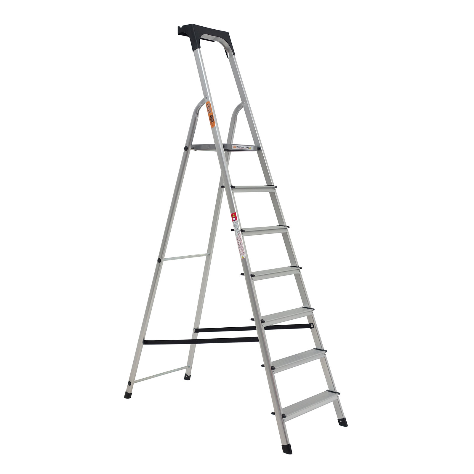 Rhino 7- Step Aluminium Lightweight Folding Step Ladder | Wayfair.co.uk