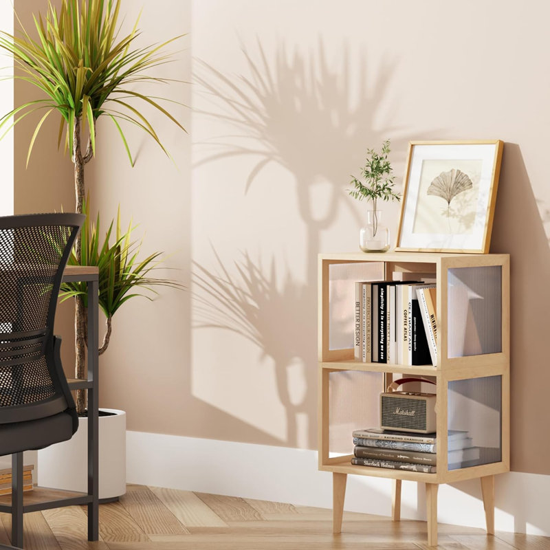 Ebern Designs 3 Tier Book Shelf, 3 Cube Bookcase, Bookshelf Storage ...