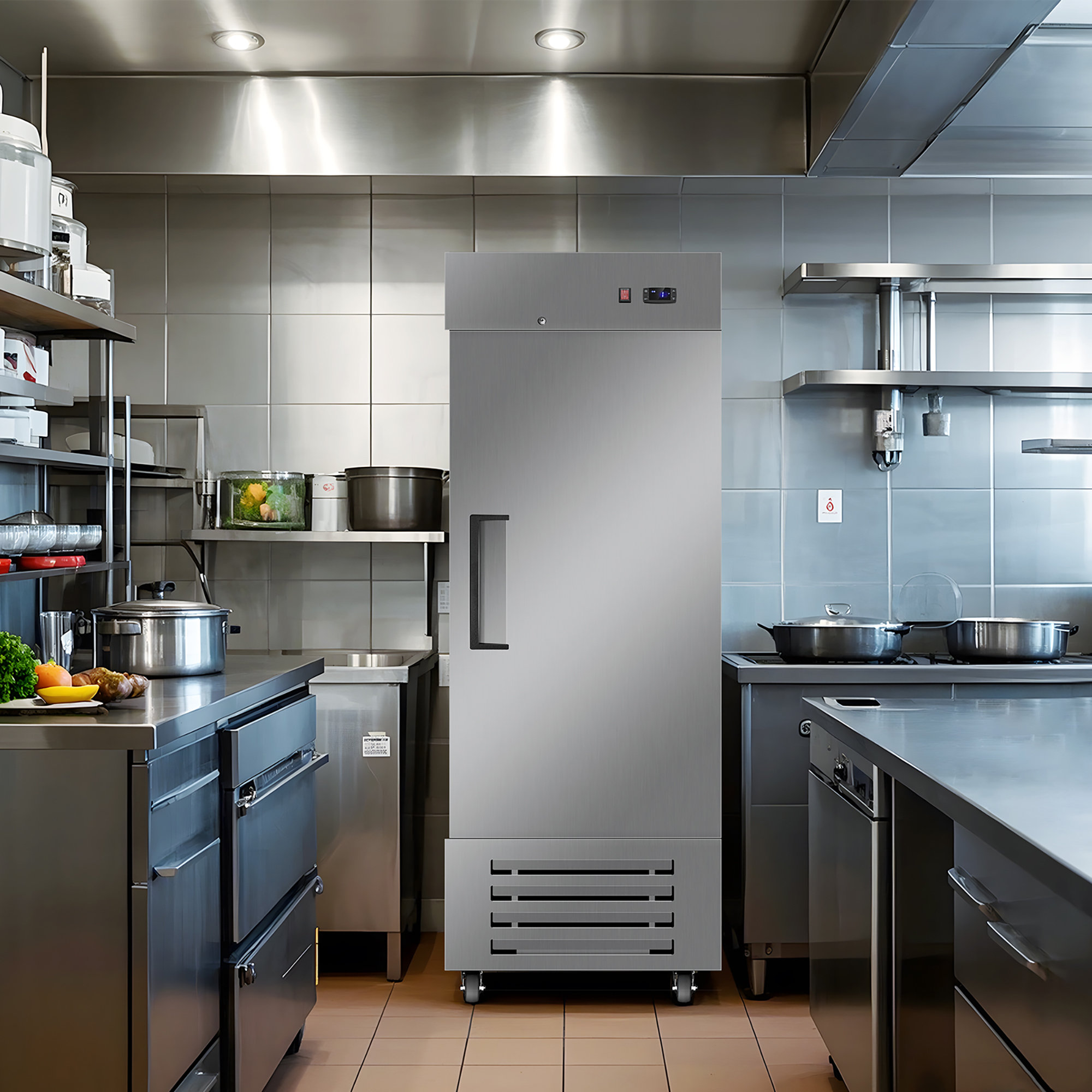 TAZPI 18.74 Cu Ft Commercial Freezer Single Door Reach-in Freezer ...