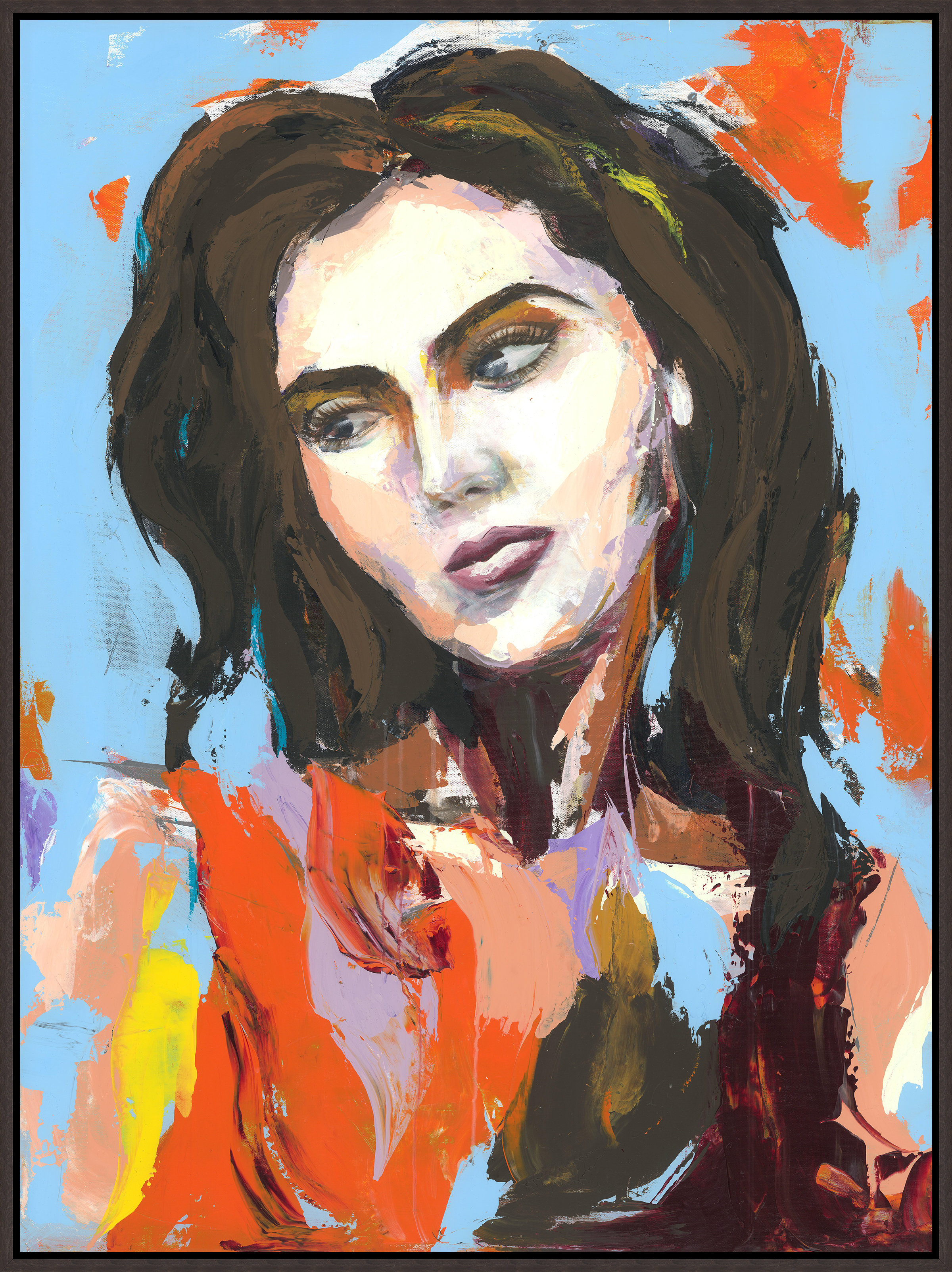 Chelsea Art Studio Far off Gaze by Bella Lane - Painting Canvas | Perigold
