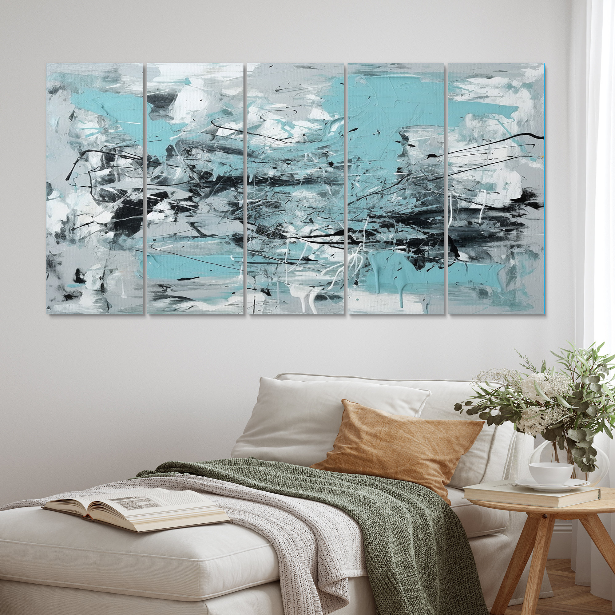 Brayden Studio® Serene Subtility In Abstract Light Blue III - Abstract ...