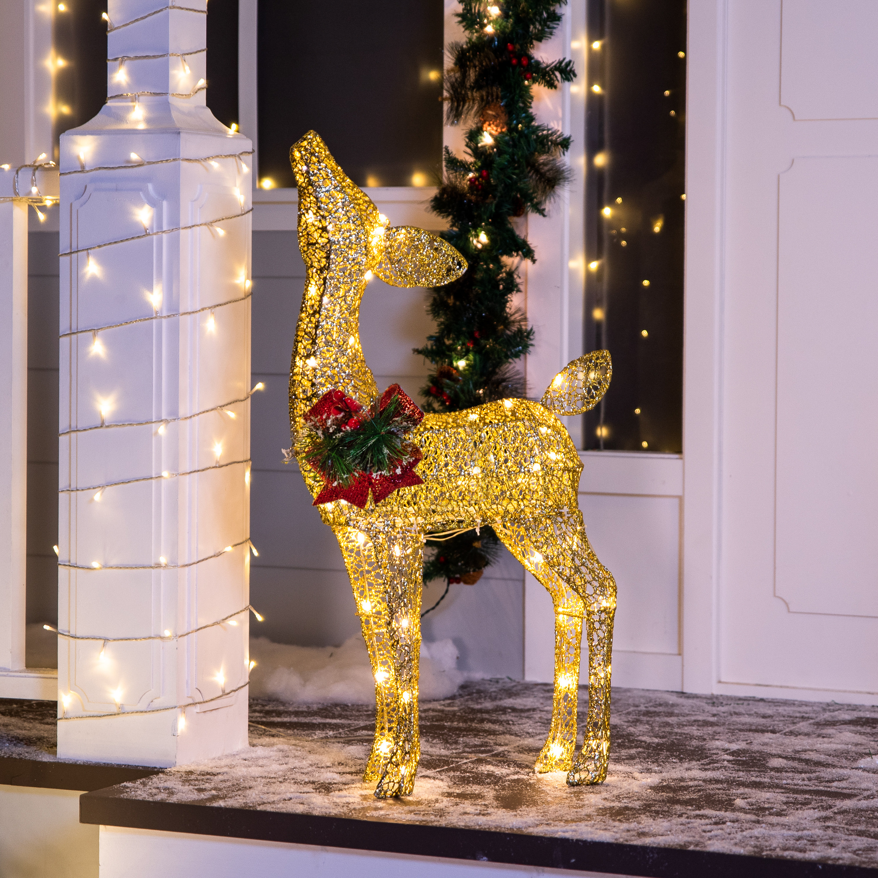 Joiedomi Fabric Fawn Lighted Display - Wayfair Canada