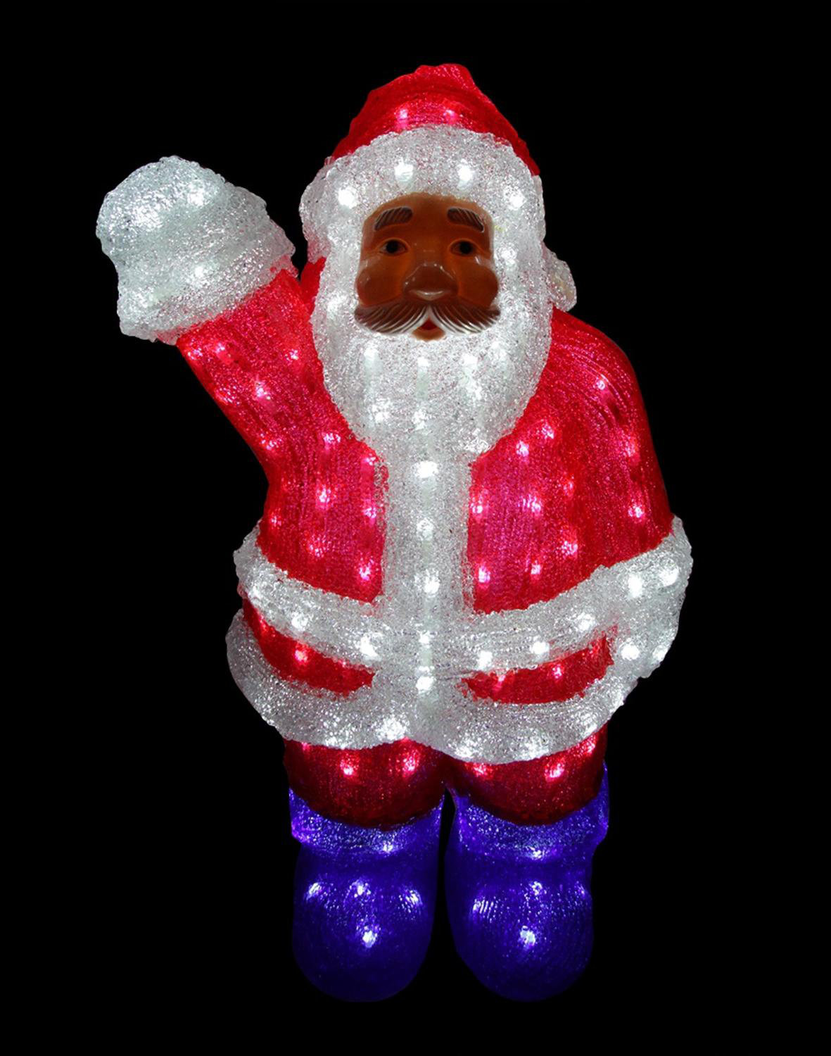 The Holiday Aisle® 24" Lighted Commercial Grade Acrylic Santa Claus ...