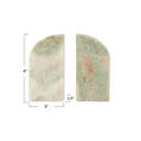 Creative Co-Op Half Arch Marble Bookends & Reviews | Perigold