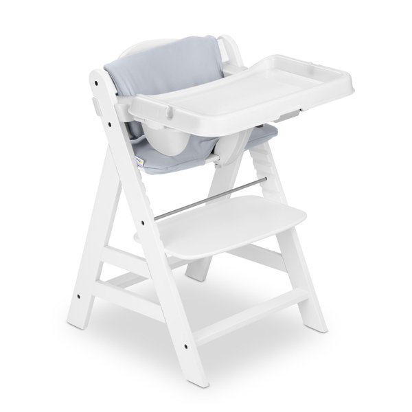 hauck Alpha+ Grow Along Wooden High Chair, Tray & Deluxe Cushion ...