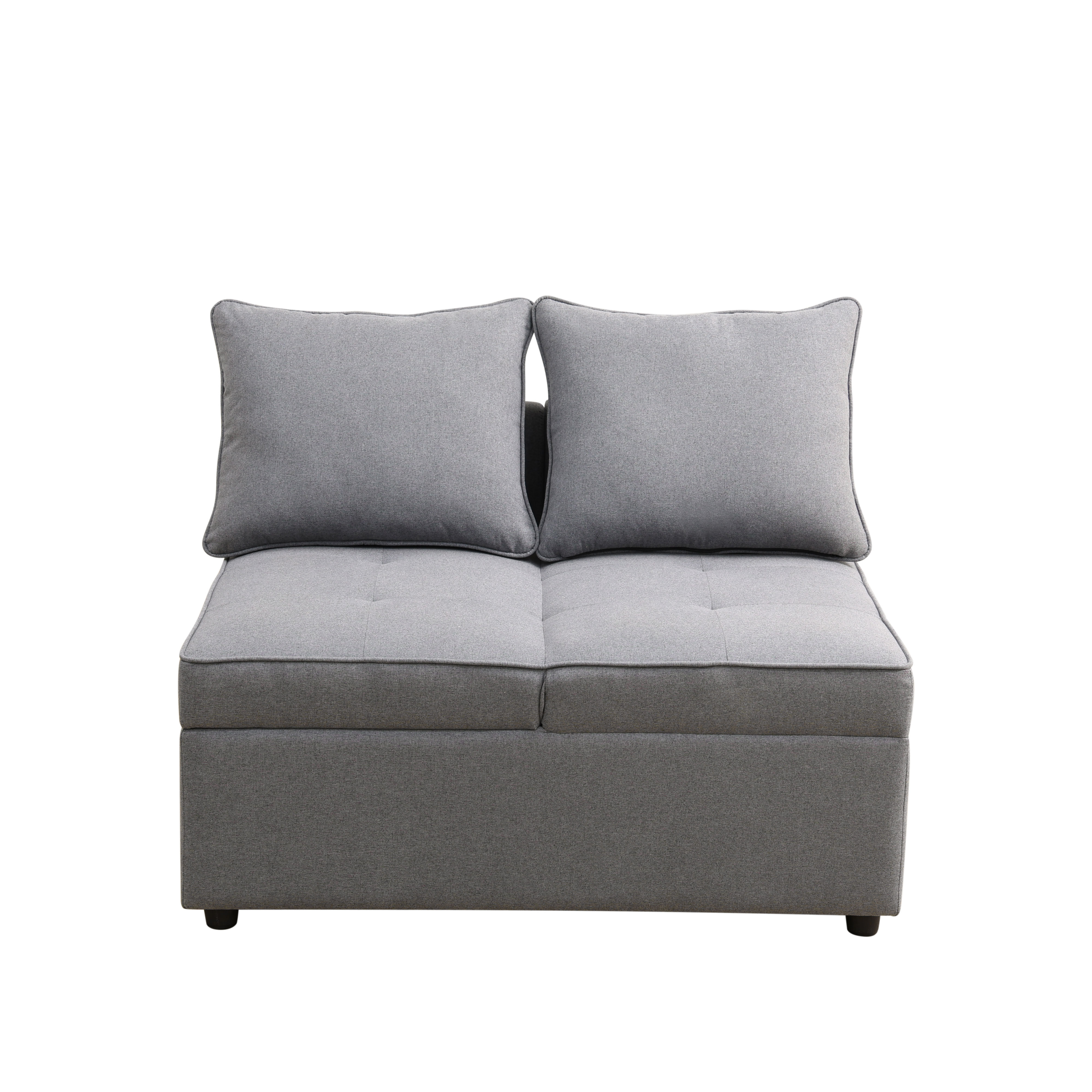Ebern Designs Clevette Convertible Storage Sofa with Adjustable Seat ...