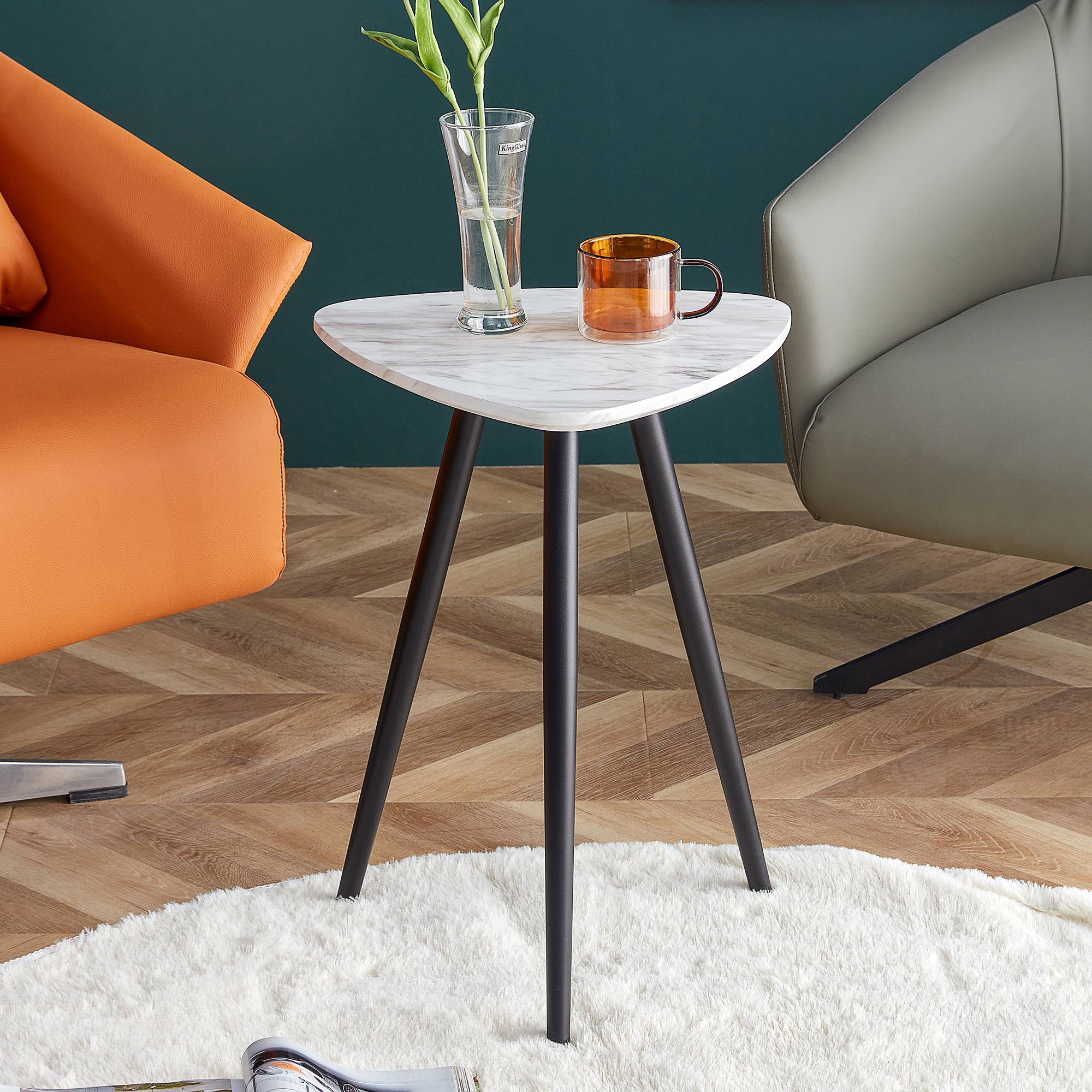 George Oliver Modern Minimalism End And Side Table,Small Accent Coffee ...