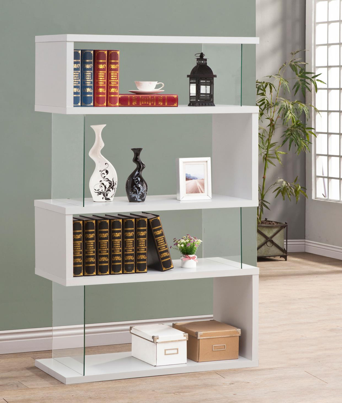 A&J Homes Studio Geometric Bookcase | Wayfair
