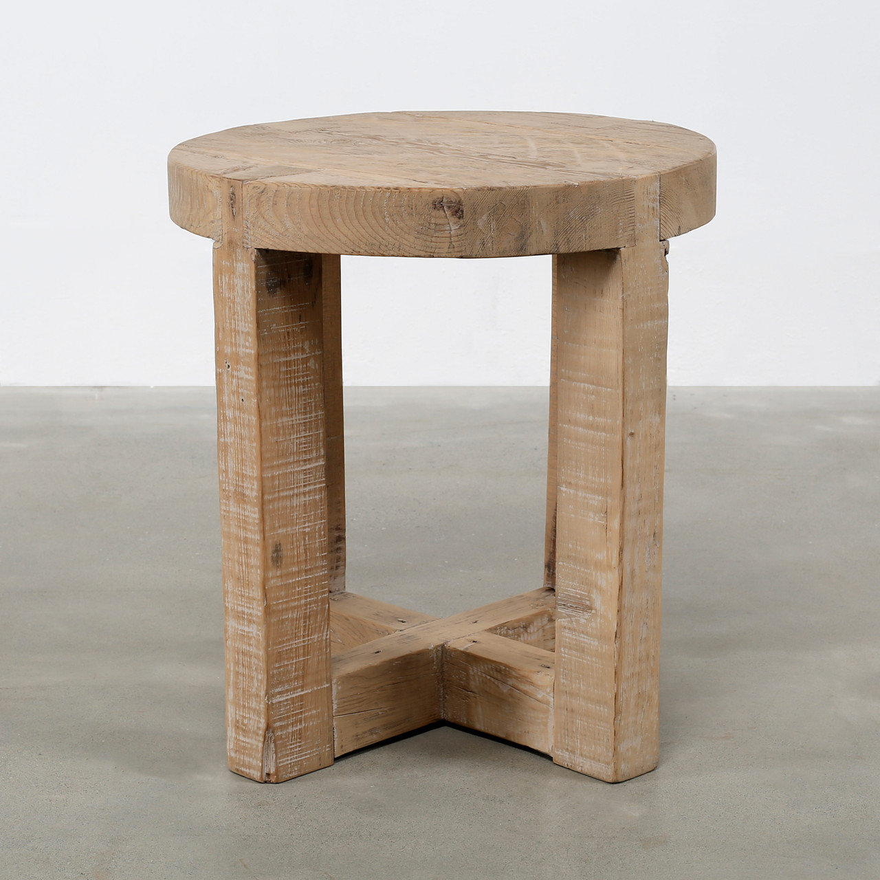 Lily's Living Solid Wood Cross Legs End Table | Wayfair