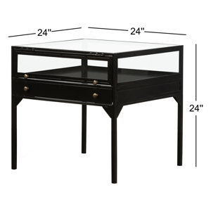 Four Hands Shadow Box End Table & Reviews | Perigold