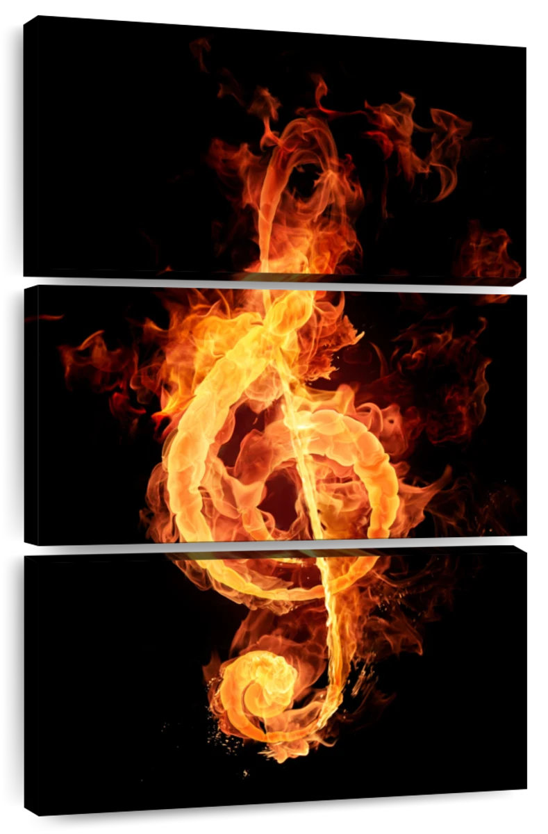 Ebern Designs Abarca Flaming G Clef | Wayfair