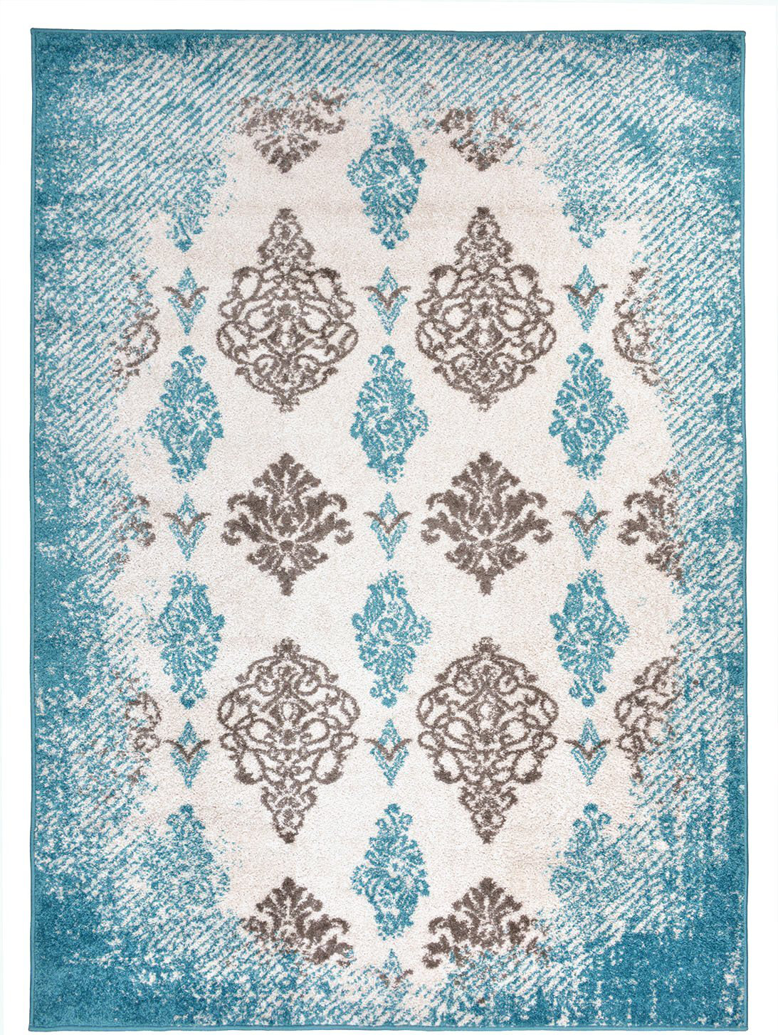 Rosdorf Park Damask Design Power Loom Stair Resistant Area Rugs | Wayfair