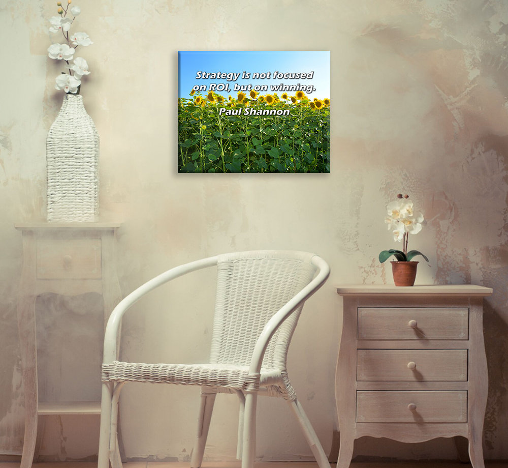 Astoria Grand Artsy Quote "Strategy is not focused on ROI, but on ...