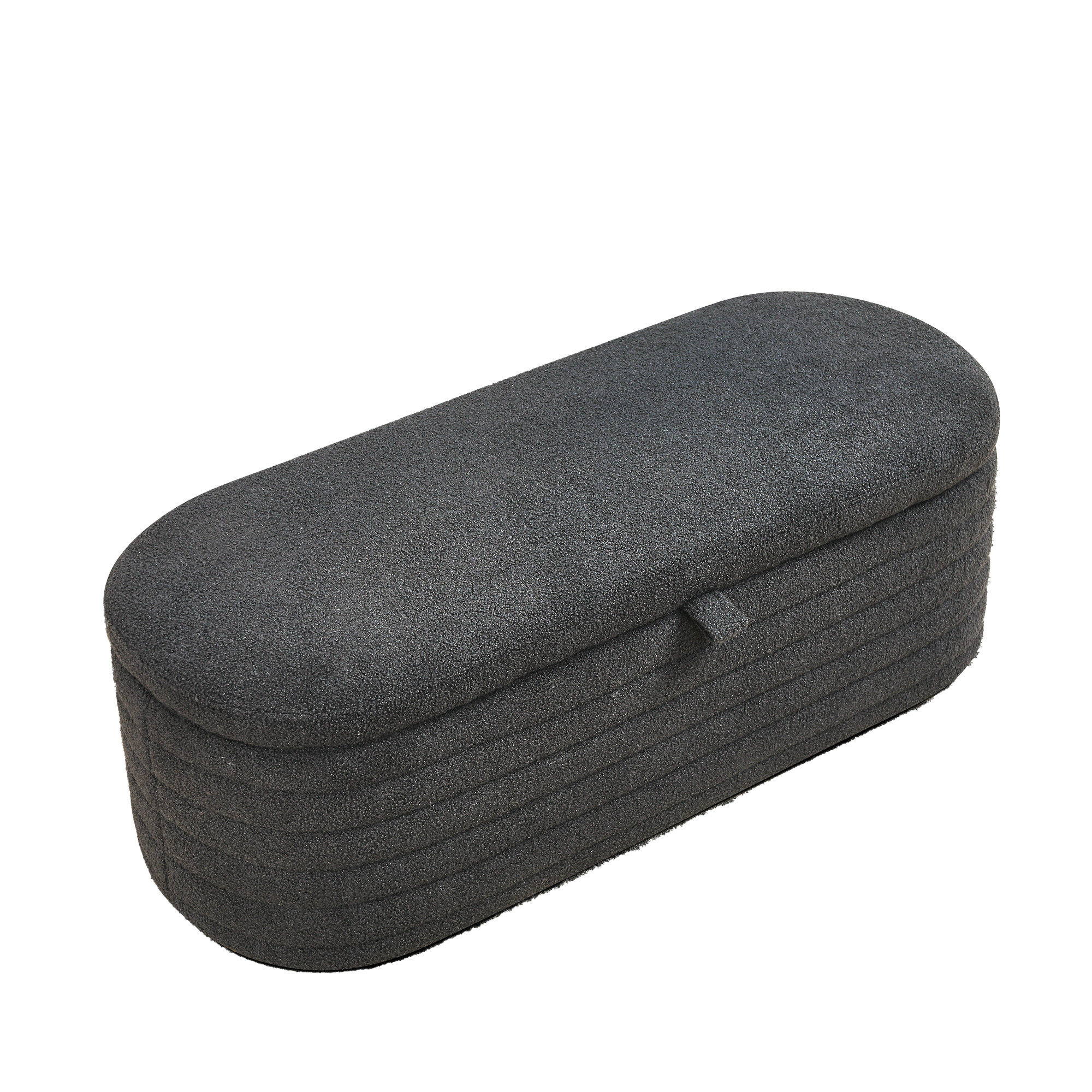 Latitude Run® Mailk 45.5" Wide Oval Storage Ottoman | Wayfair