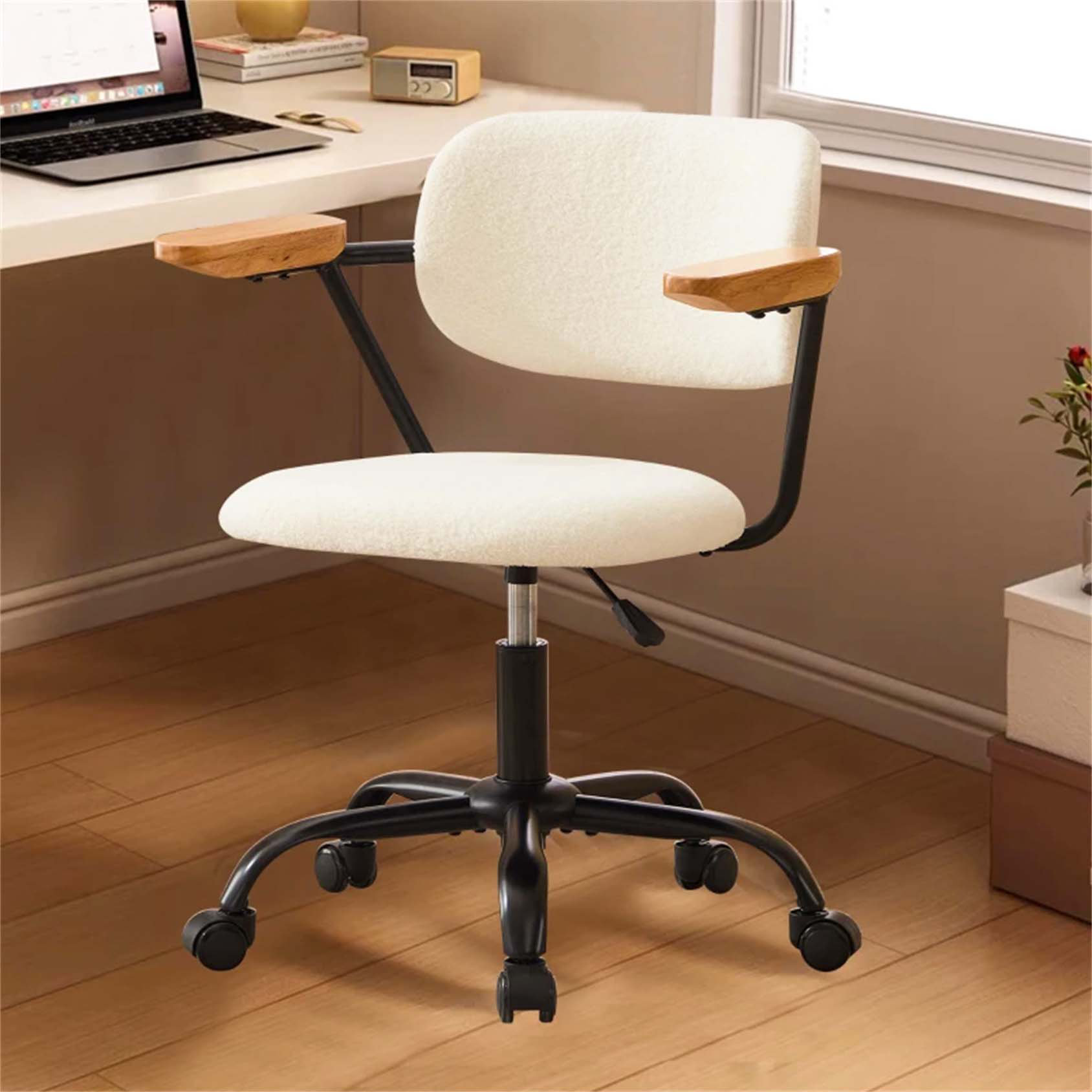 Latitude Run® 360° Rotating Computer Chair With Ergonomic Backrest And ...