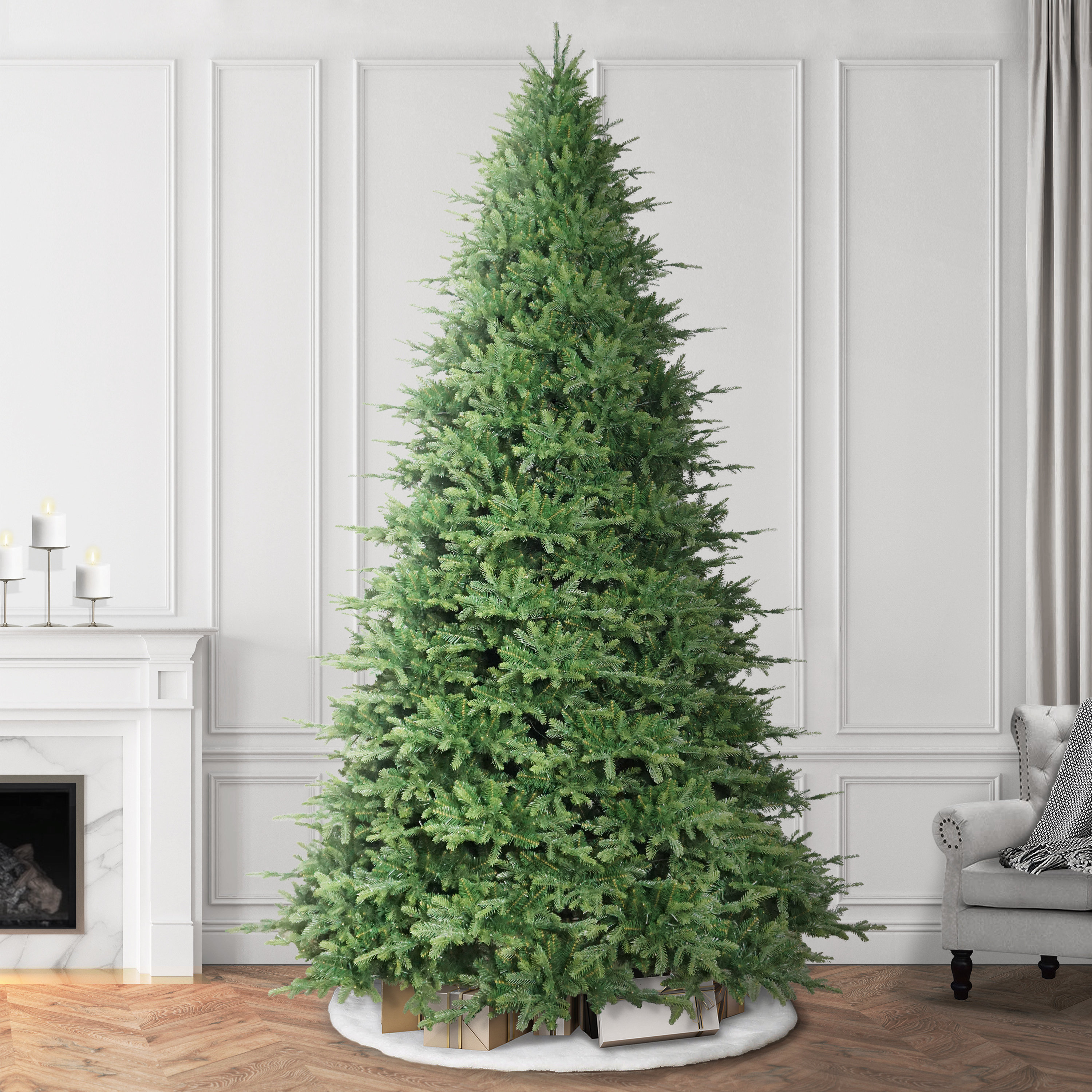 Wildon Home® 12' Pre-lit Artificial Norwood Fir Tree With 3000 Dual ...