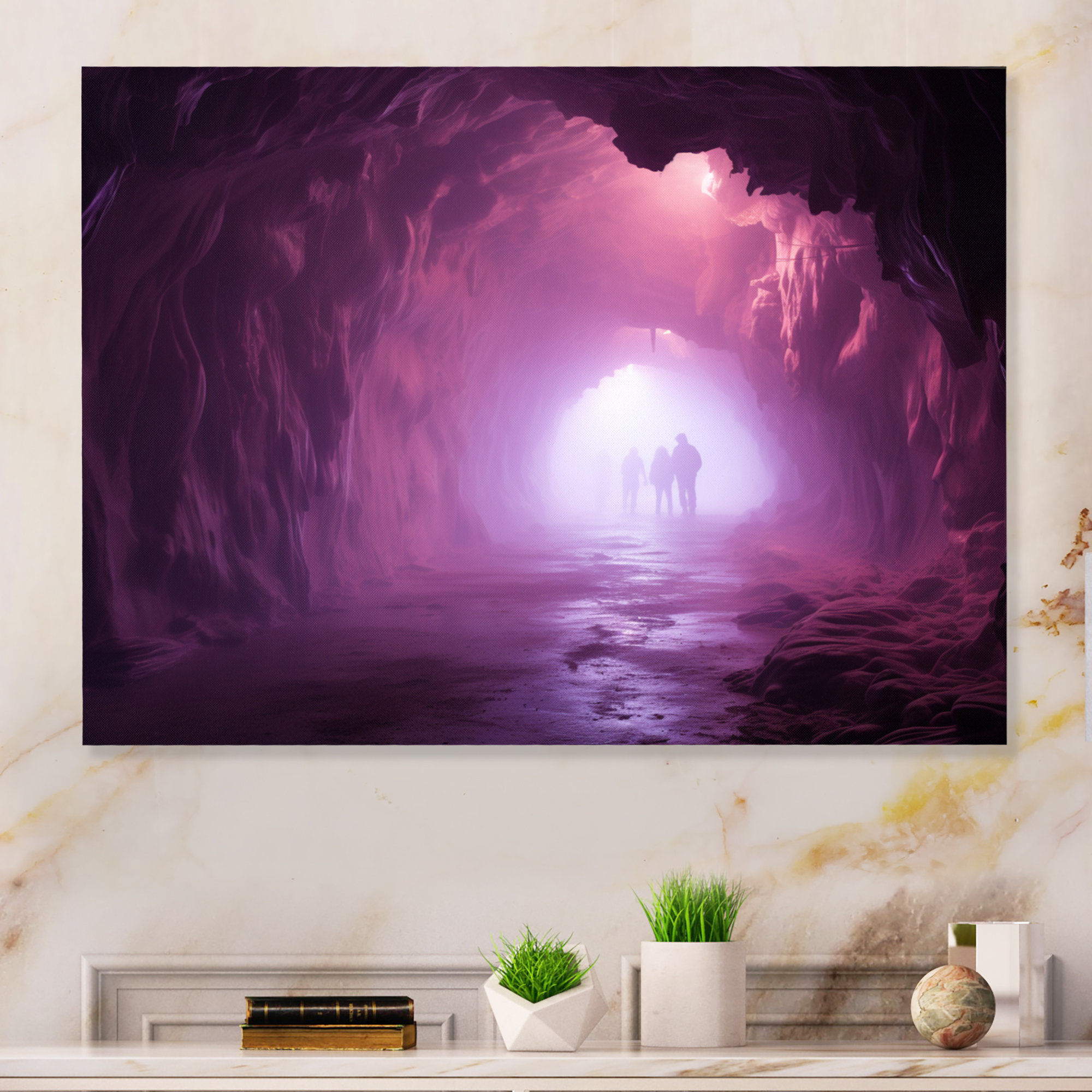 Latitude Run® Purple Tunnel Misty Soft Purple And Foggy Greys - Tunnels ...