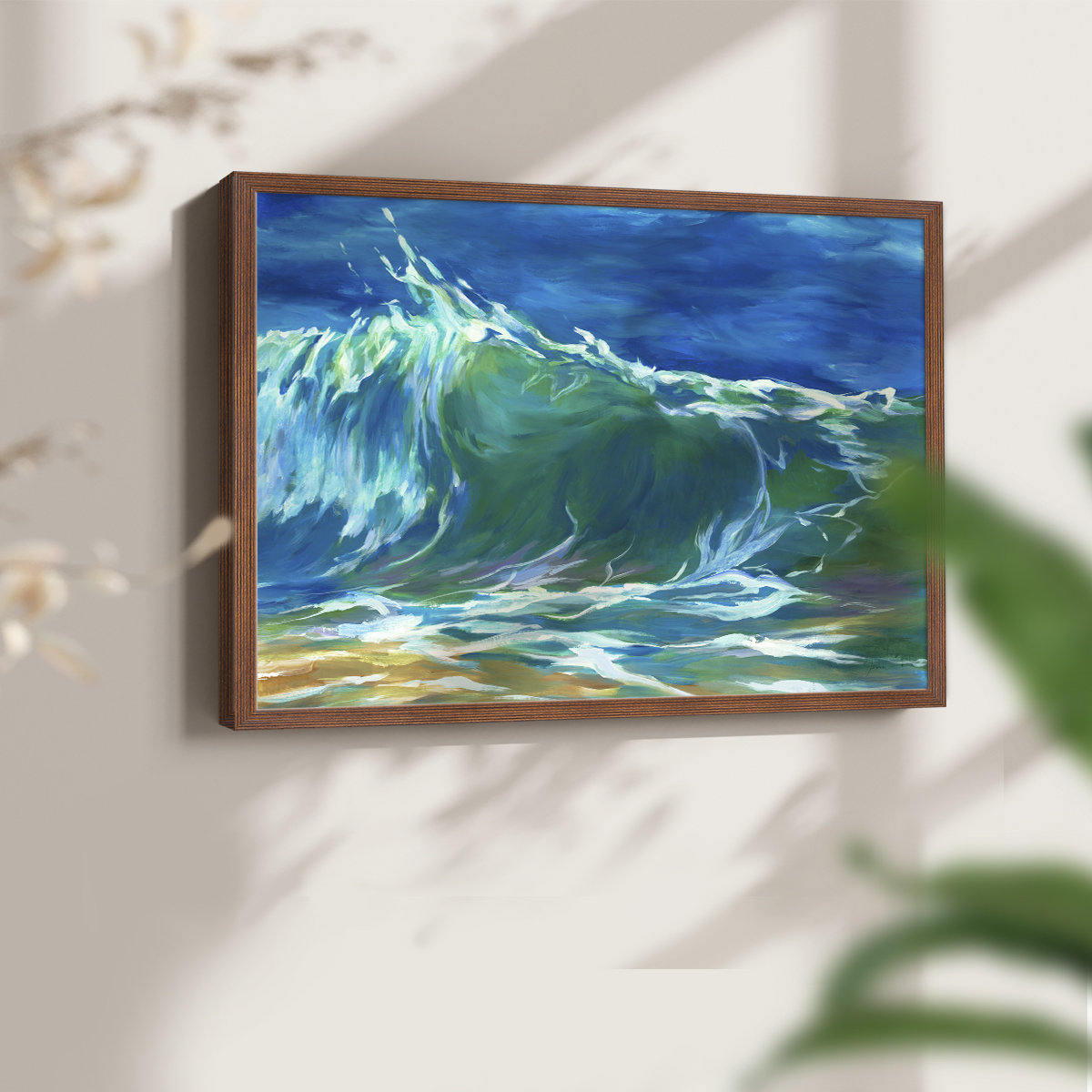 Highland Dunes Green Flash -Framed Print - Restickable | Wayfair