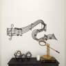 Winston Porter Metal Wavy Musical Notes Home Black Wall Decor & Reviews ...