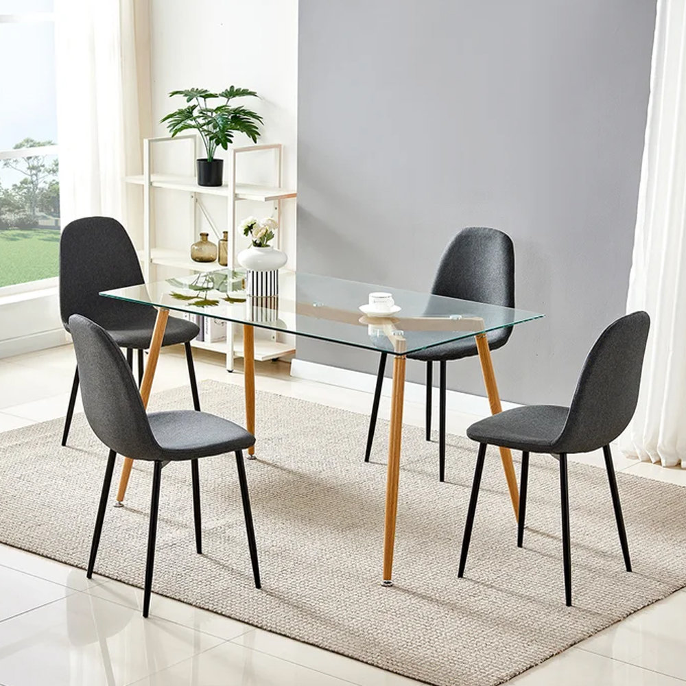 George Oliver Calvete Rectangular 52'' L x 33'' W Dining Set | Wayfair