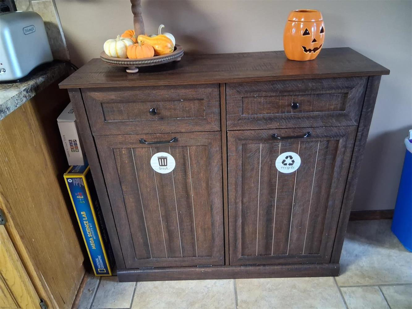 Red Barrel Studio® Farmhouse Laundry Basket Cabinet | Wayfair