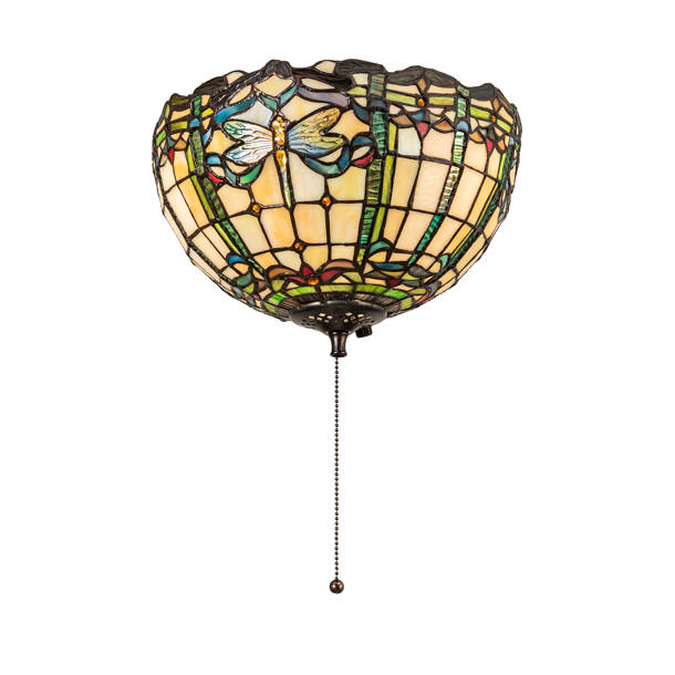 Meyda Lighting Dragonfly 3-Light Universal Ceiling Fan Bowl Light Kit ...