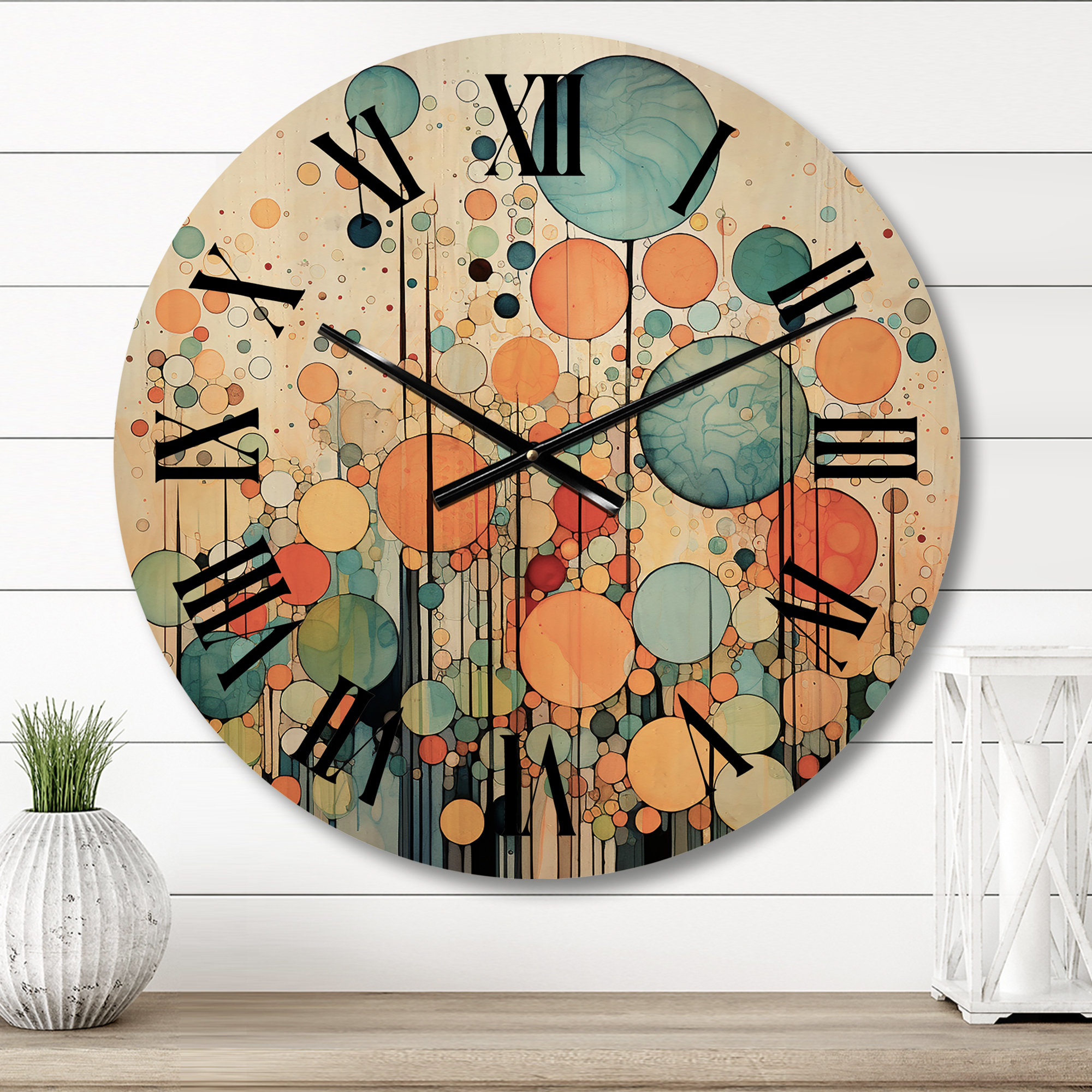 East Urban Home Retro Remix IV - Abstract Collages Oversized Wood Wall ...