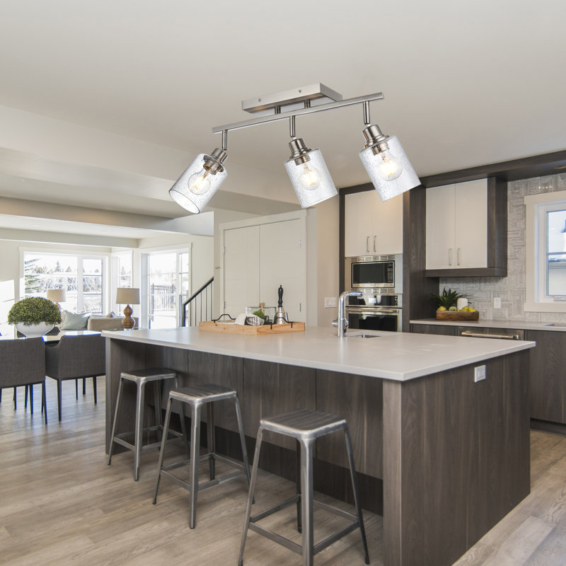 Breakwater Bay Modern Complete Track Lighting Kits 3 Lights Brushed ...