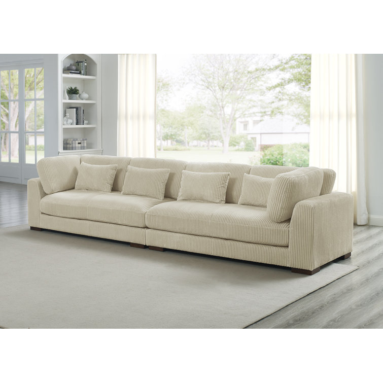 Wade Logan® Catiria 137'' Corduroy Sofa & Reviews | Wayfair