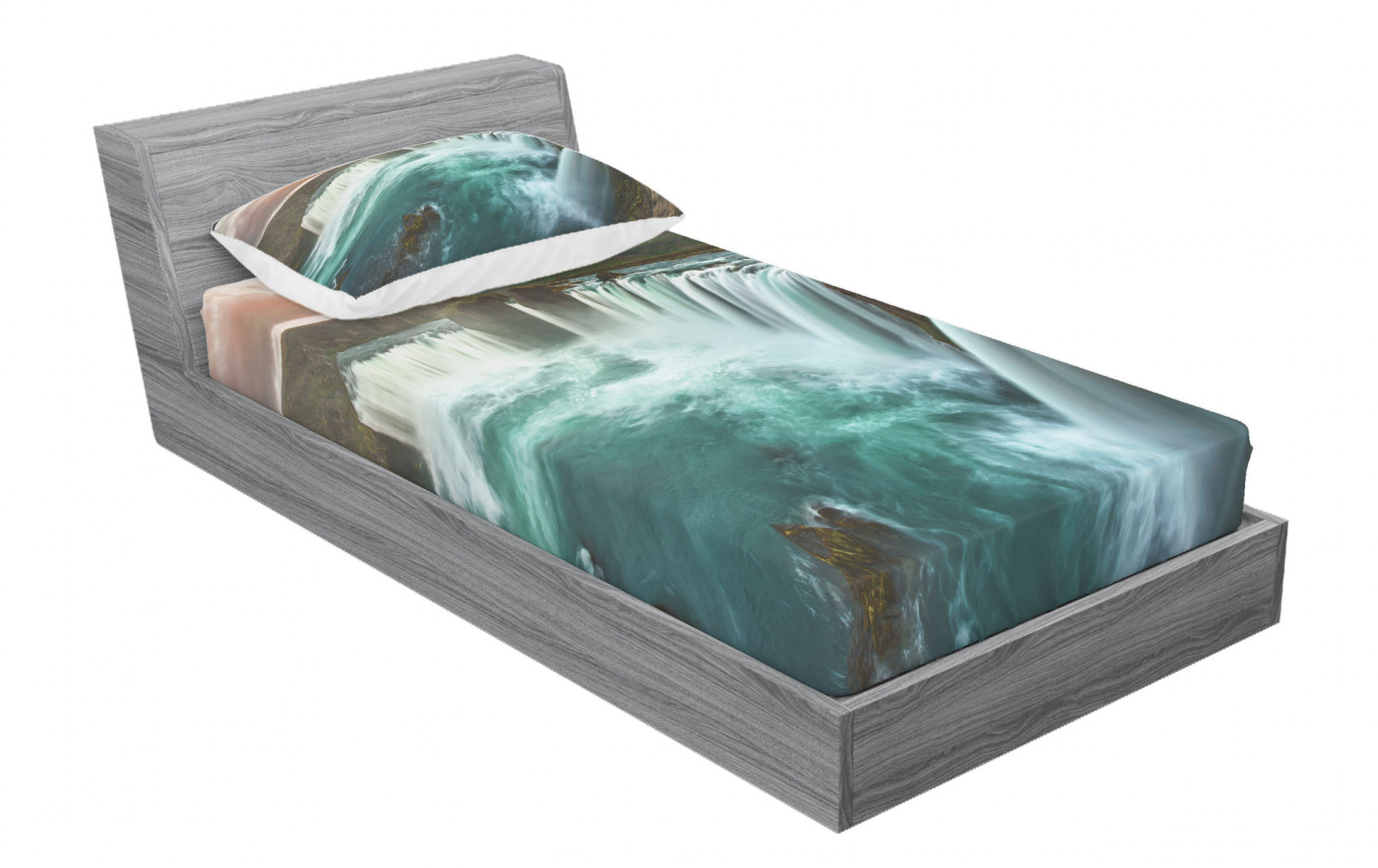 Ambesonne Waterfall Microfiber Sheet Set | Wayfair