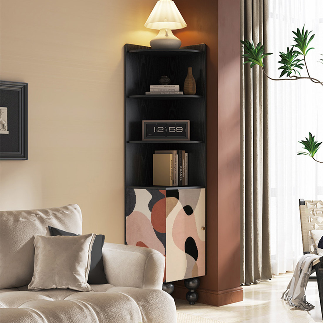 interanest Modern multi-functional corner display bookcase | Wayfair